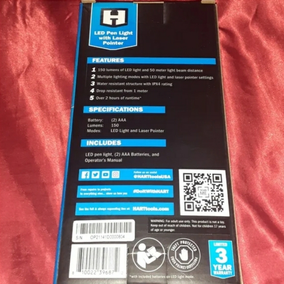 hart | Other | New Hart Led Light Laser Pointer Pen | Poshmark